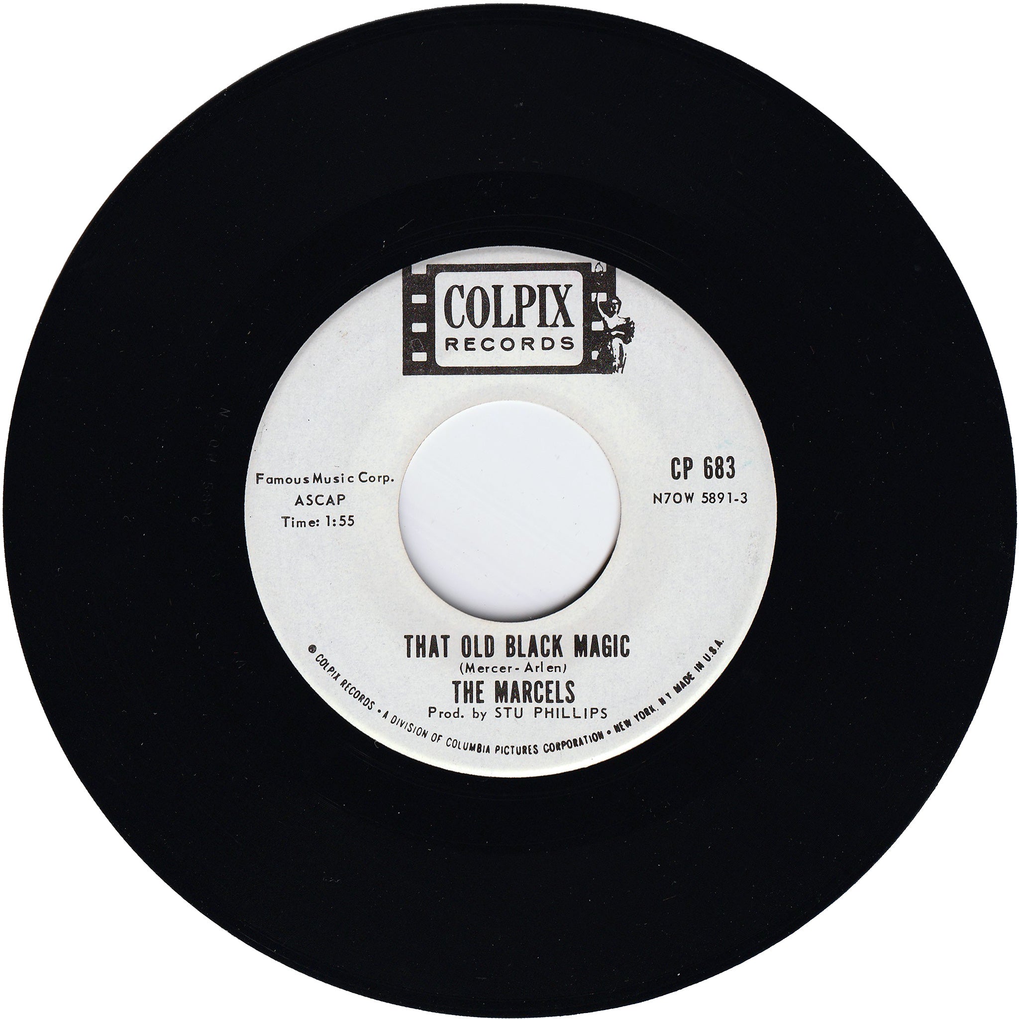 The Marcels That Old Black Magic Dont Turn Your Back On Me Promo Night Beat Records