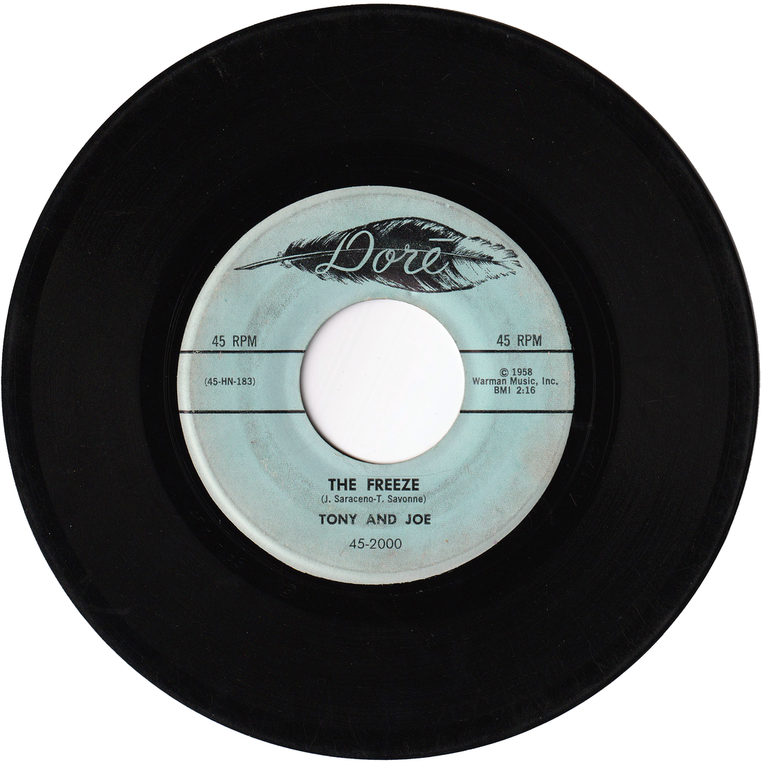 Tony & Joe - The Freeze / Gonna Get A Little Kissin' Tonight [DORE lab ...