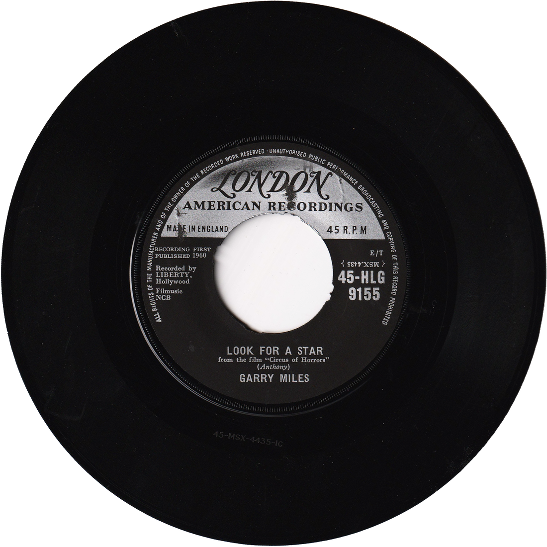 Garry Miles (Buzz Cason) - Look For A Star / Afraid Of Love [UK ...