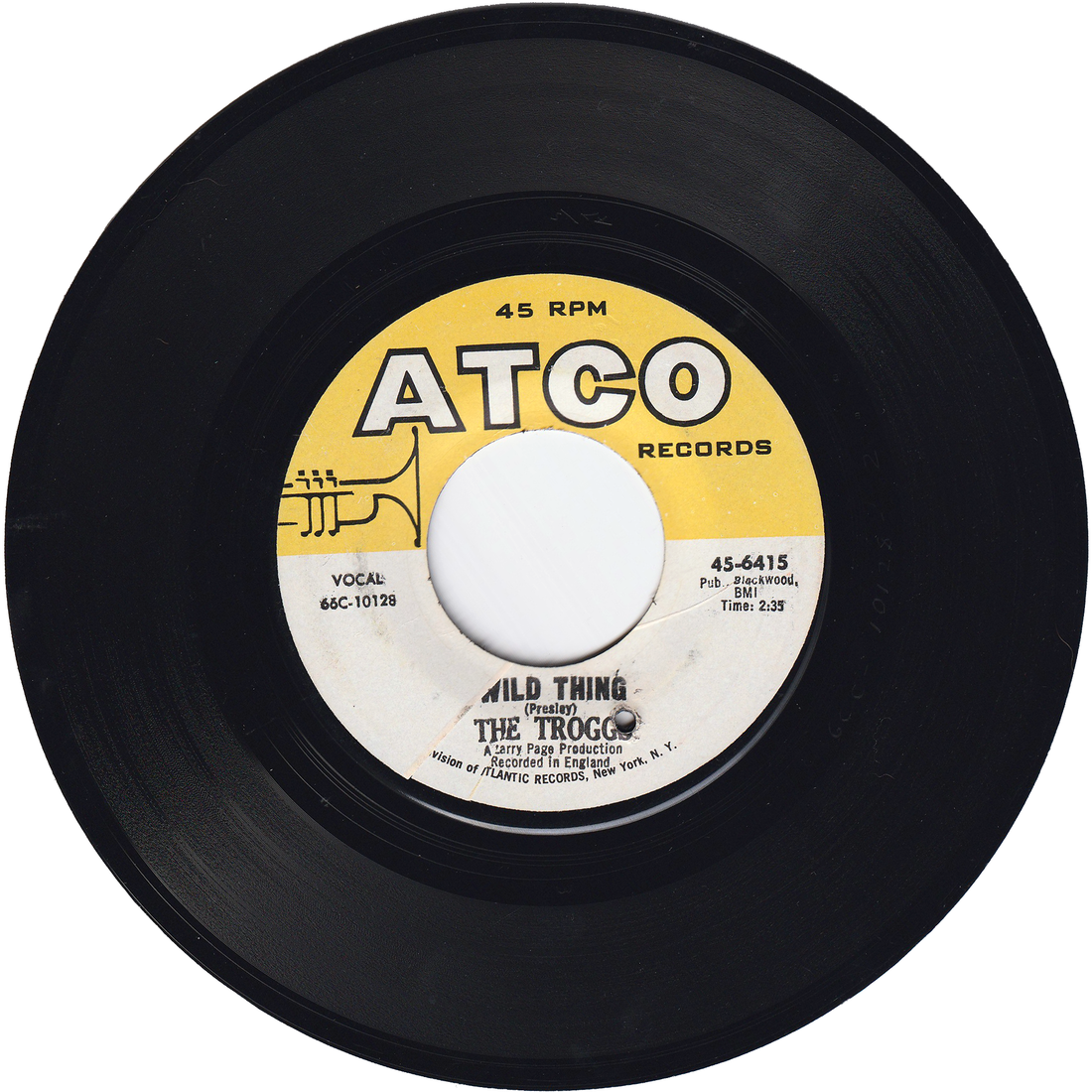 The Troggs - Wild Thing / With A Girl Like You [ATCO label] – NIGHT ...