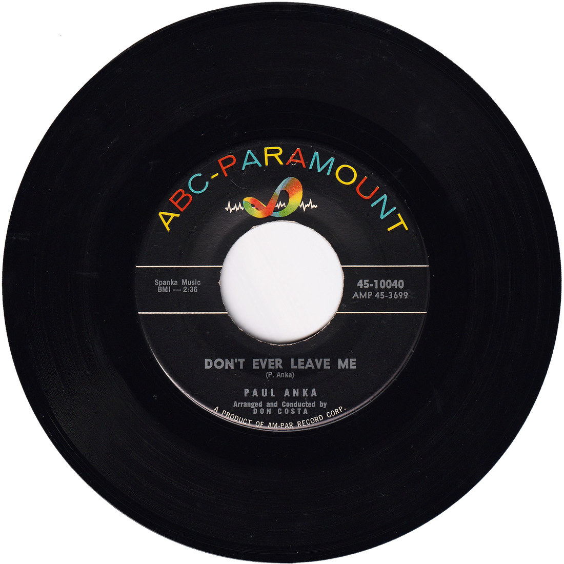 Paul Anka - Put Your Head On My Shoulder / Don't Ever Leave Me – NIGHT ...