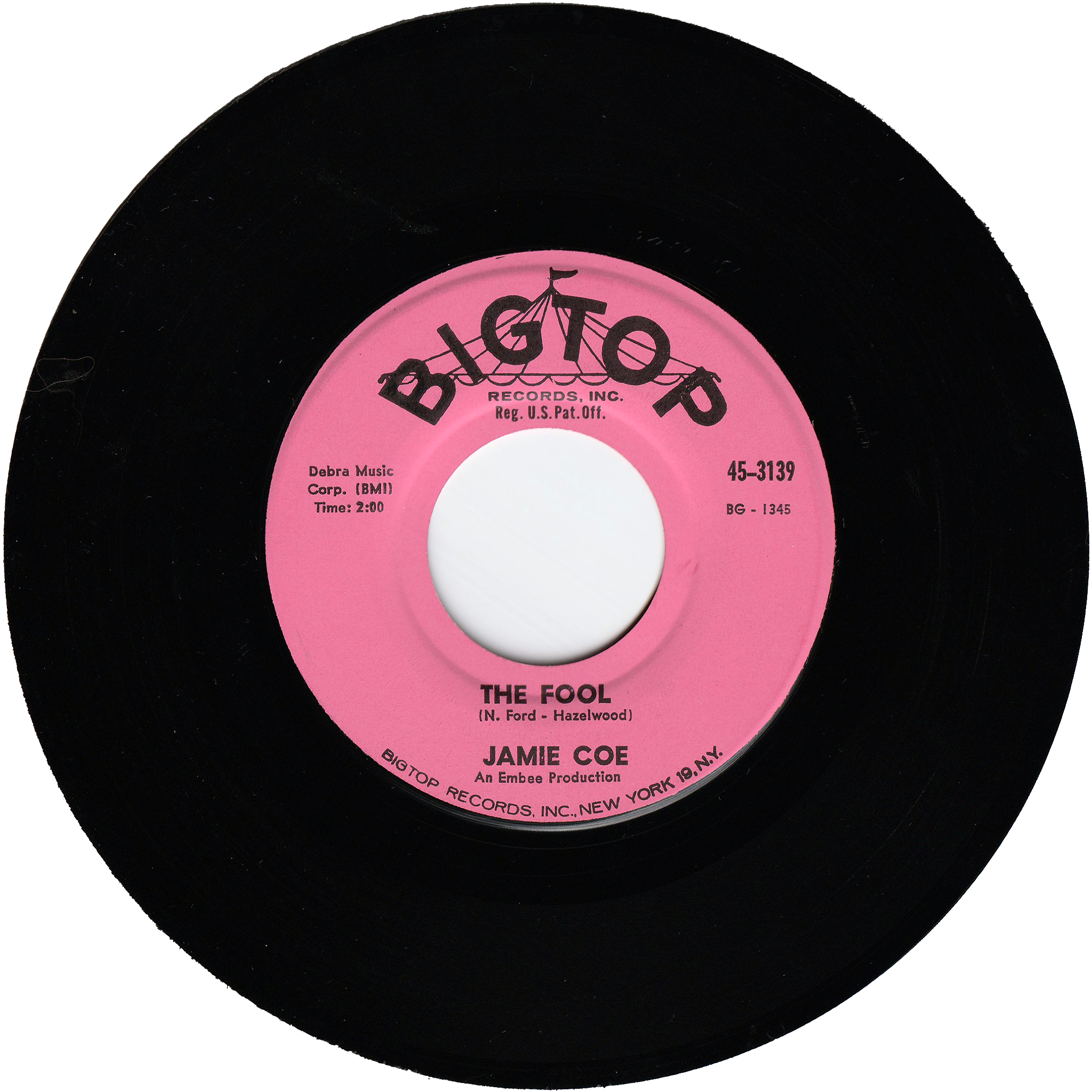 Jamie Coe - The Fool / I've Got That Feeling Again – NIGHT BEAT RECORDS