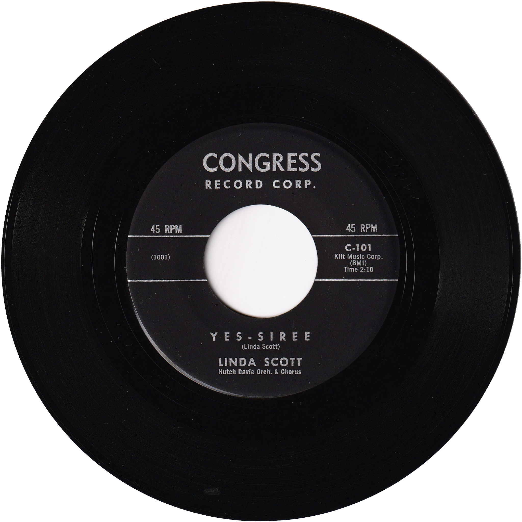 Linda Scott - Yes-Siree / Town Crier – NIGHT BEAT RECORDS