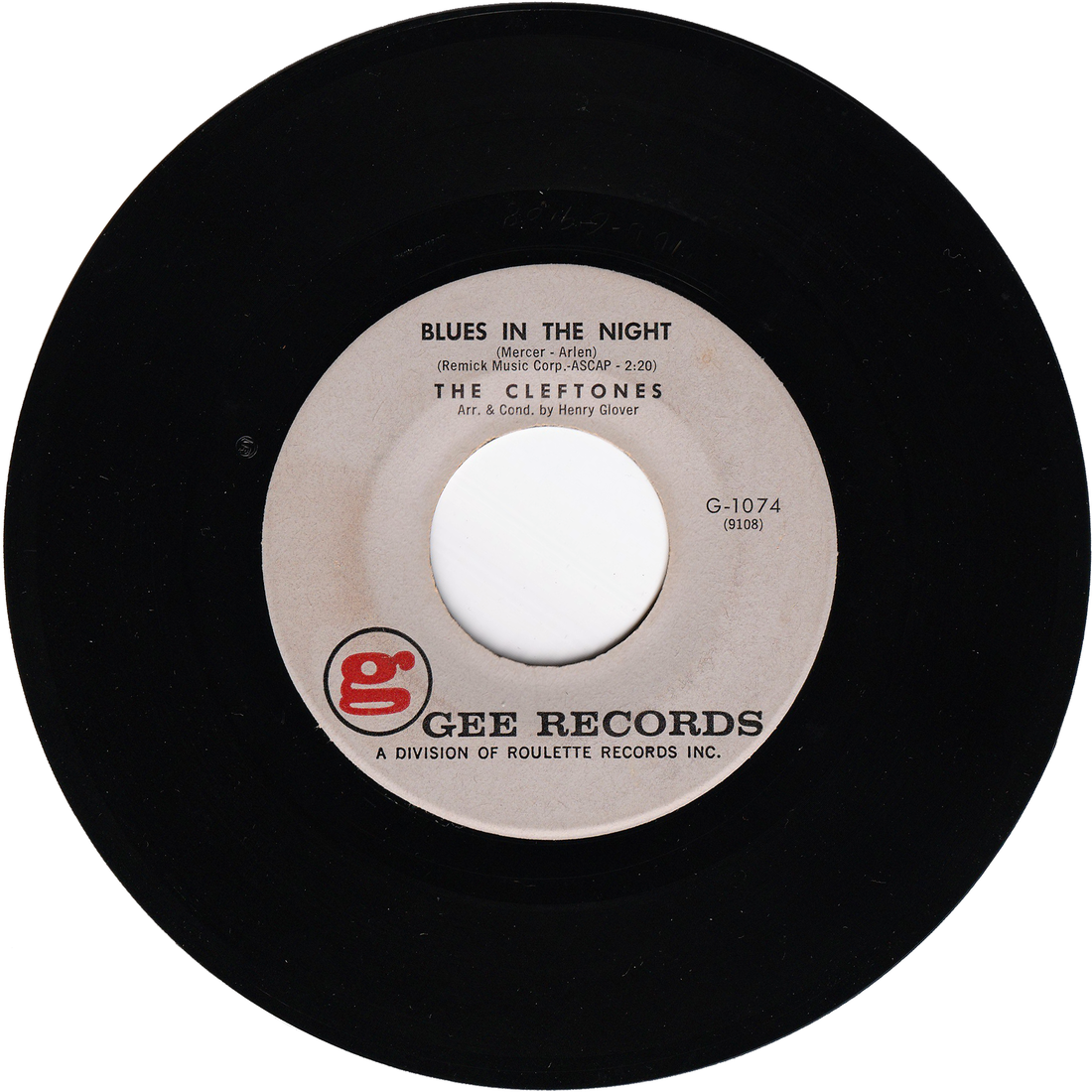 The Cleftones - Blues In The Night / Earth Angel – NIGHT BEAT RECORDS