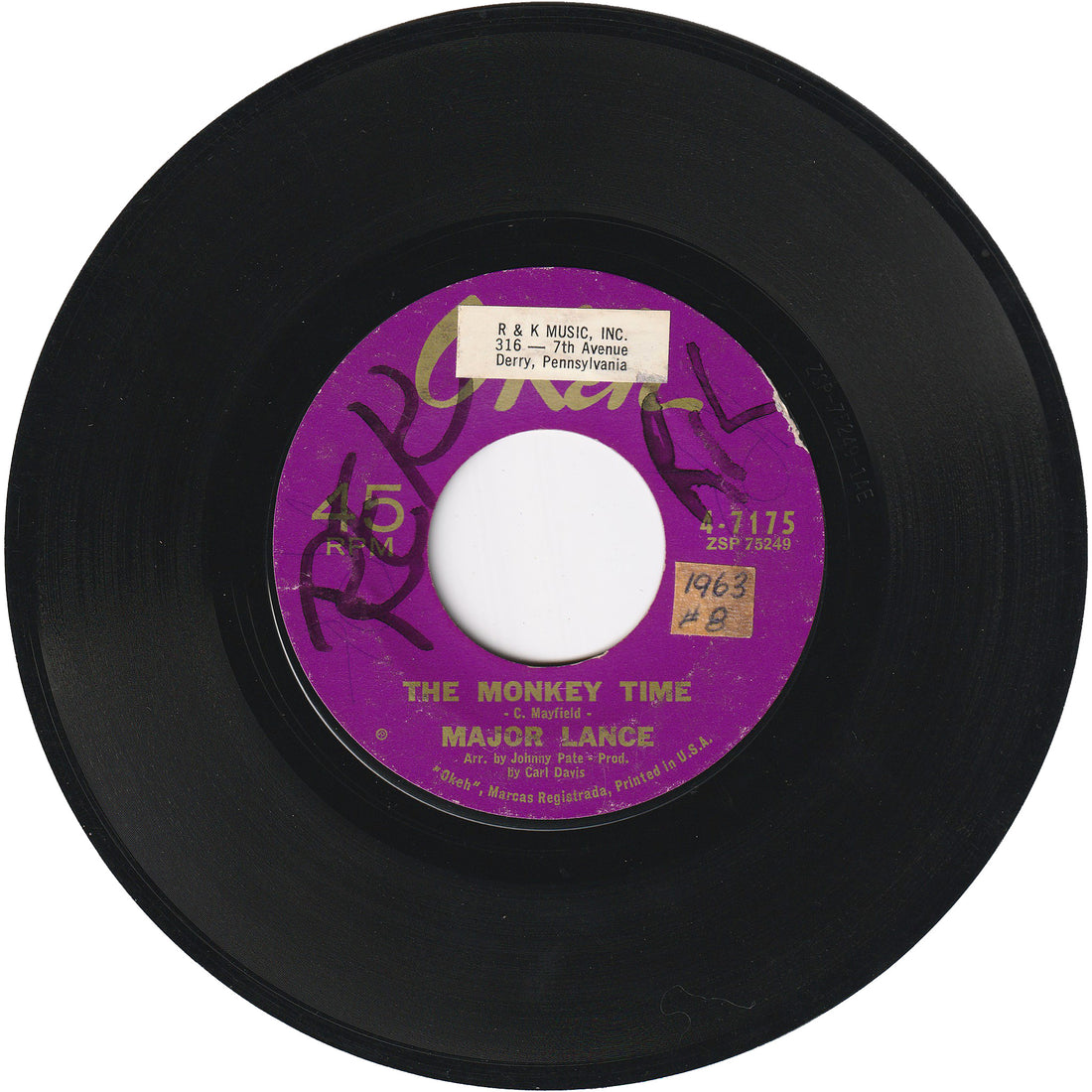 Major Lance - The Monkey Time / Mama Didn't Know – NIGHT BEAT RECORDS