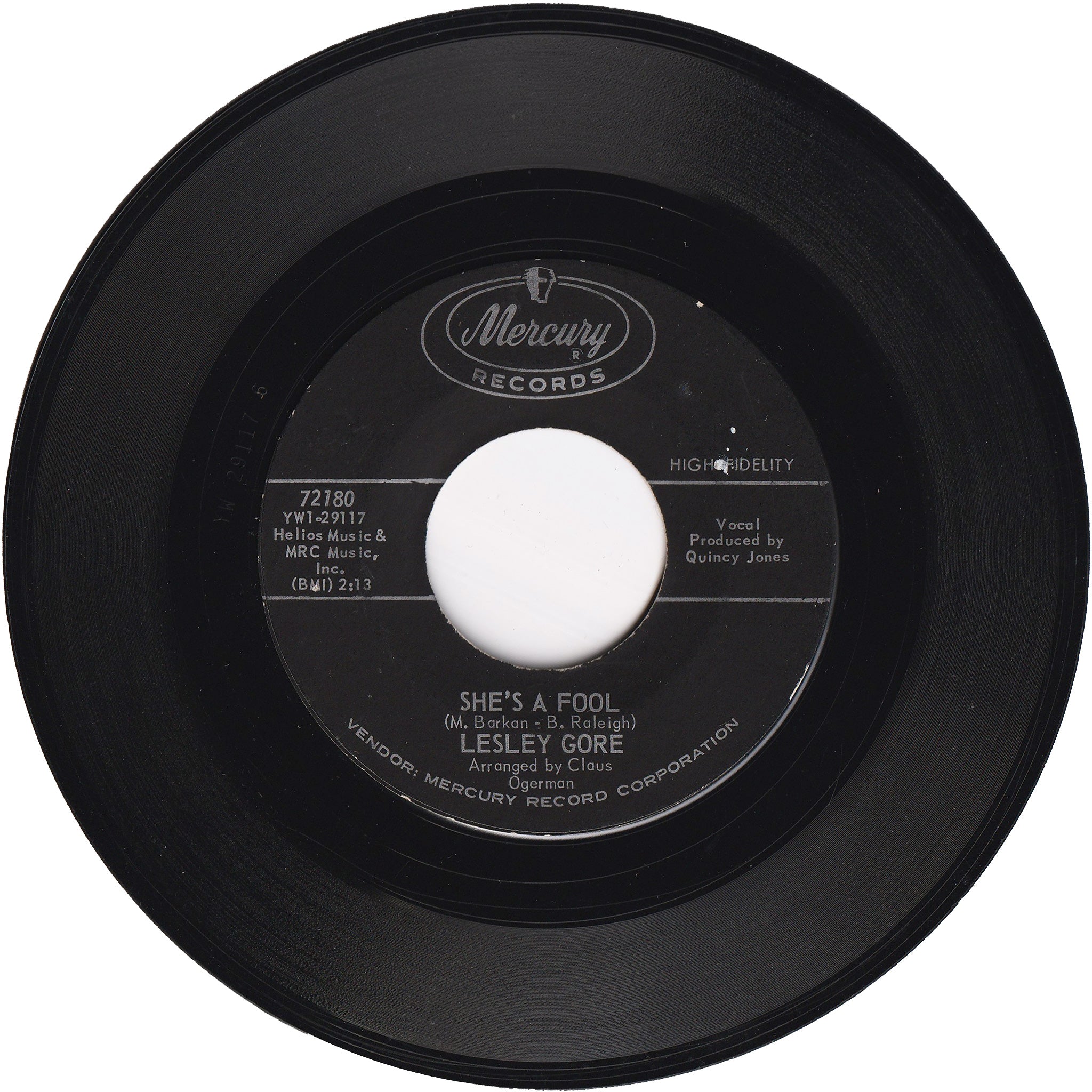 Lesley Gore - She's A Fool / The Old Crowd – NIGHT BEAT RECORDS