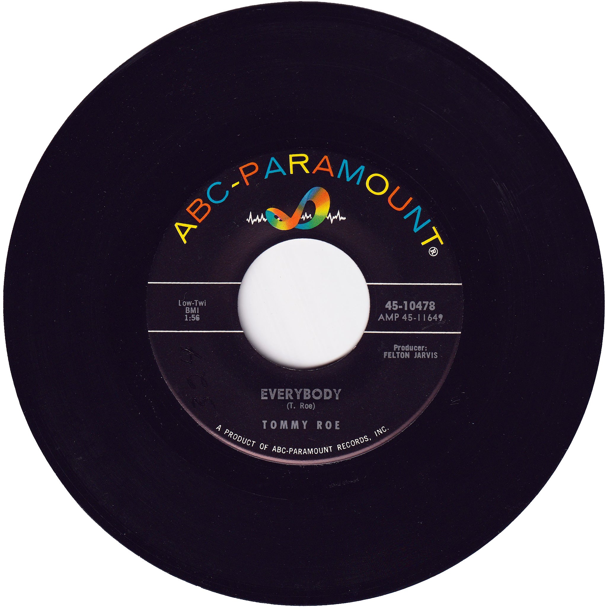 Tommy Roe - Everybody / Sorry I'm Late, Lisa – NIGHT BEAT RECORDS