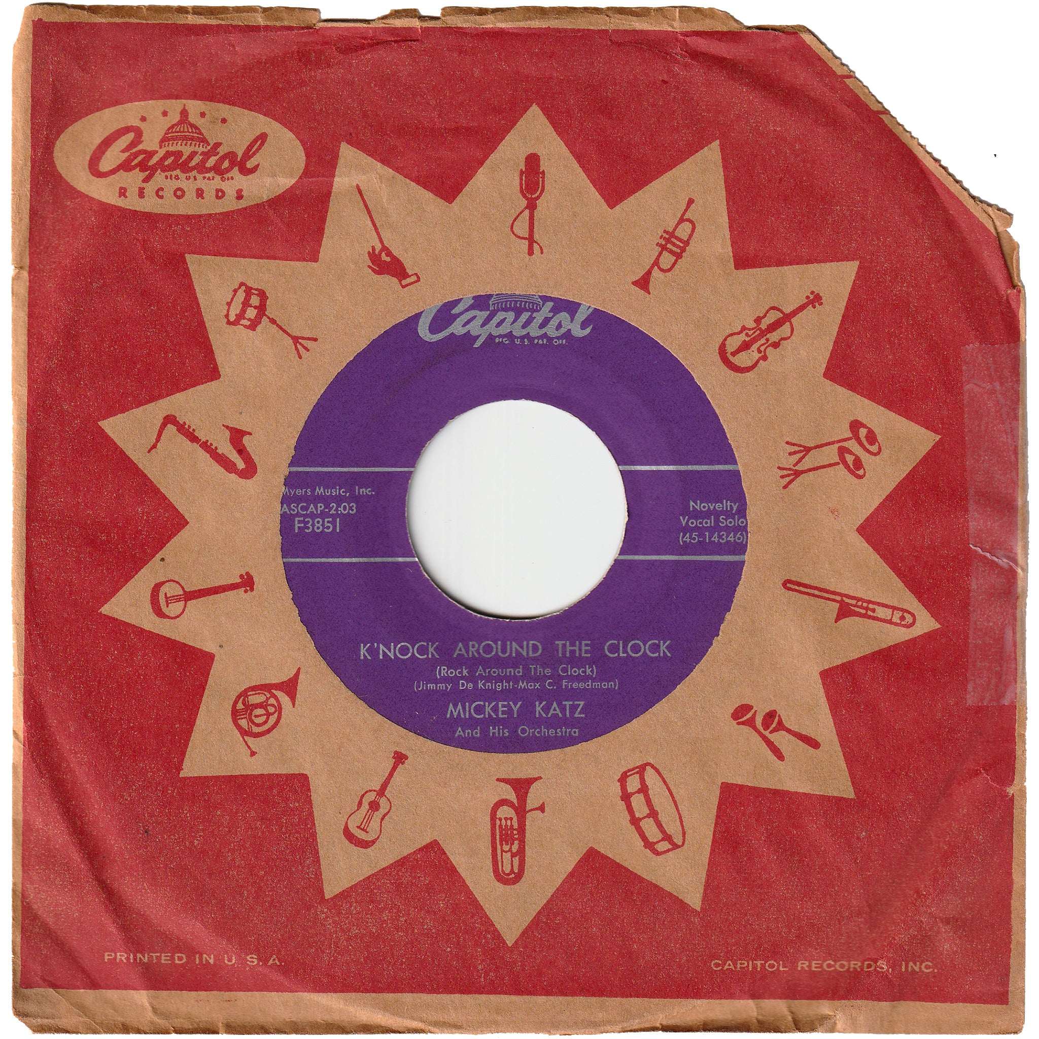 Mickey Katz - K'nock Around The Clock (Rock Around The Clock) / Nudnic ...