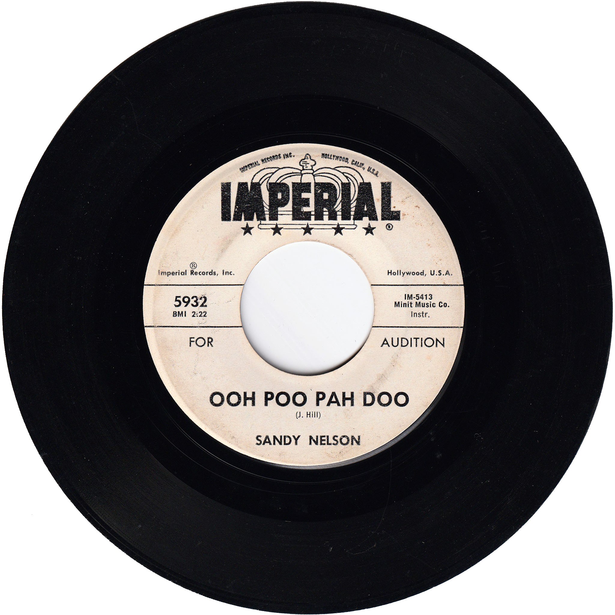 Sandy Nelson - Ooh Poo Pah Doo / Feel So Good (Promo) – NIGHT BEAT RECORDS