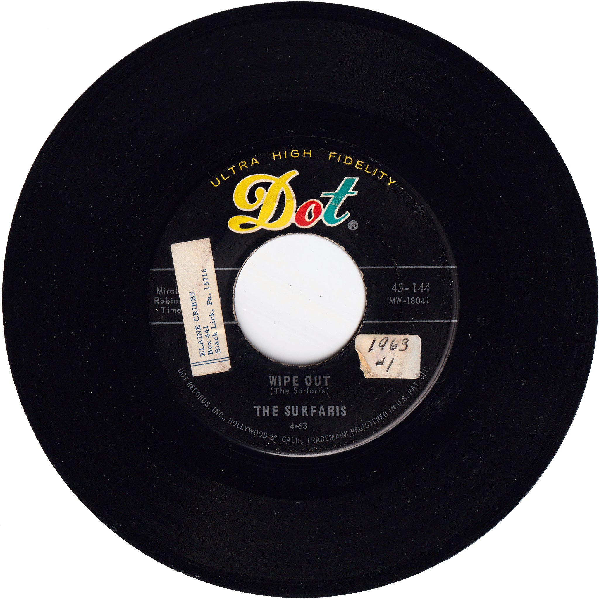 The Surfaris - Wipe Out / Surfer Joe (Re-Issue) – NIGHT BEAT RECORDS