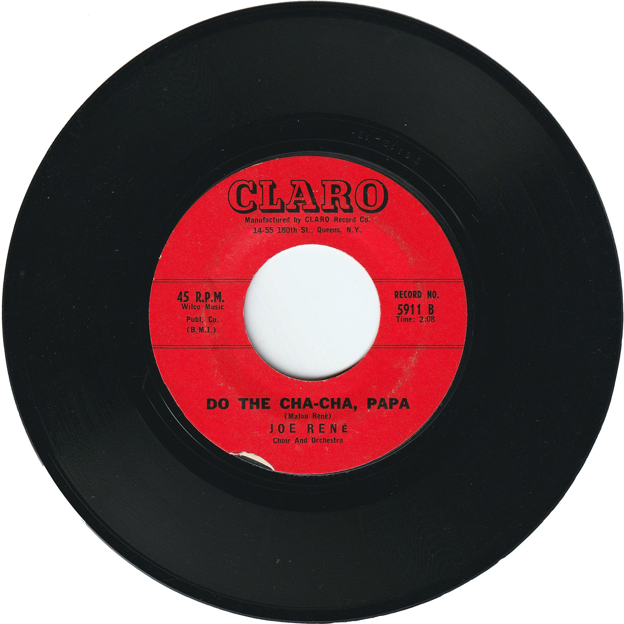 Joe Rene - Do The Cha Cha, Papa / Alouette Cha Cha – NIGHT BEAT RECORDS