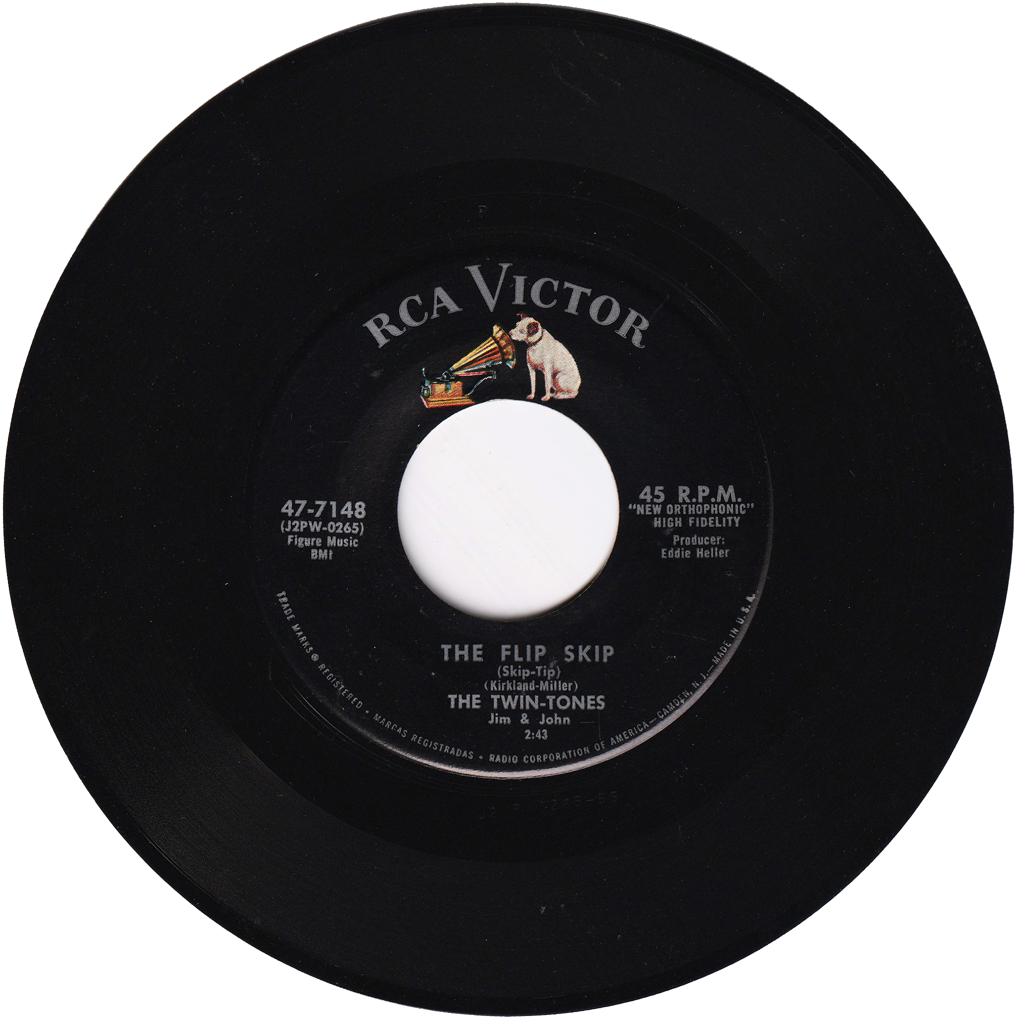 The Twin-Tones - The Flip Skip (Skip-Tip) / My Dear – NIGHT BEAT RECORDS