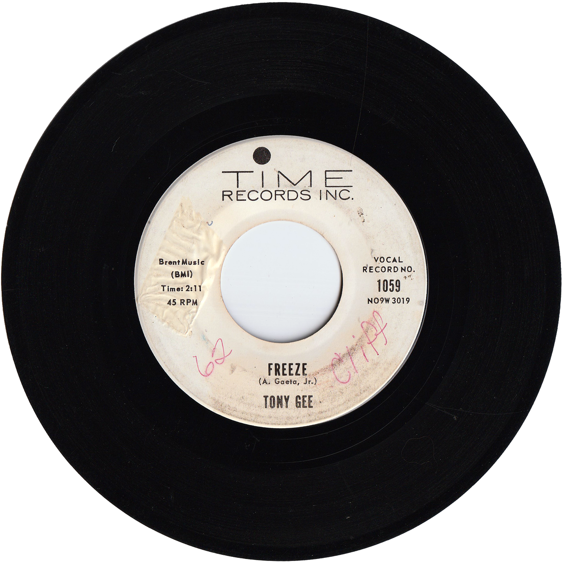 Tony Gee - Freeze / Iron Box – NIGHT BEAT RECORDS