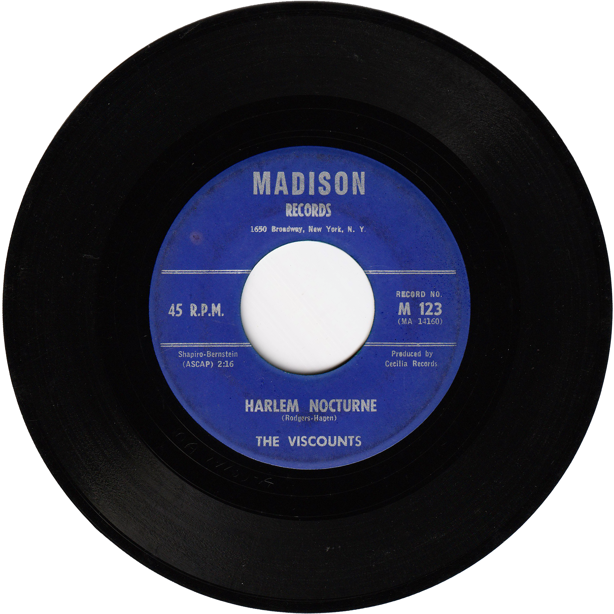 The Viscounts - Harlem Nocturne / Dig [MADISON label] – NIGHT BEAT RECORDS