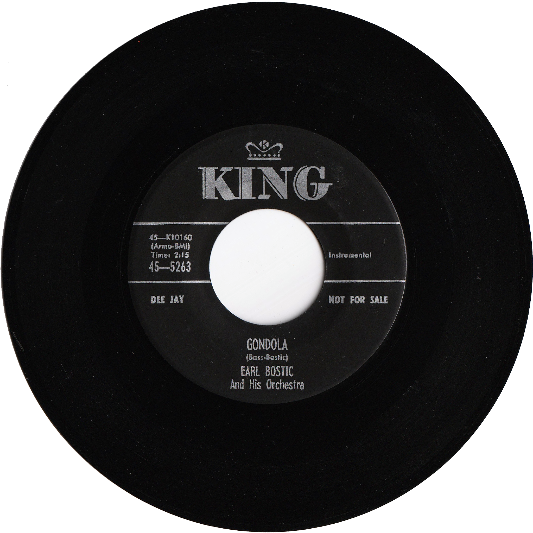 Earl Bostic - Gondola / Once In A While (Promo) – NIGHT BEAT RECORDS