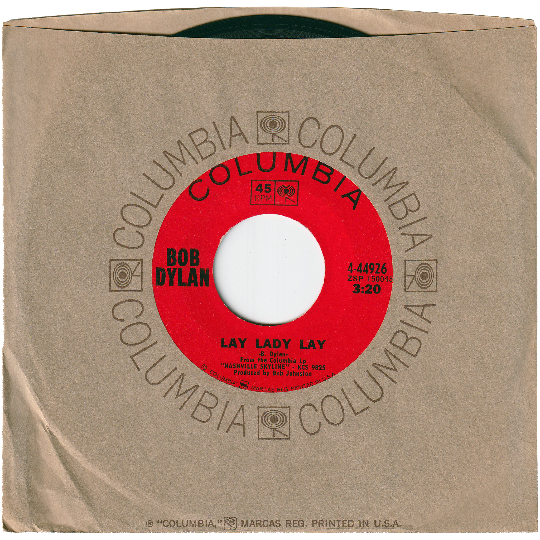 Bob Dylan - Lay Lady Lay / Peggy Day – NIGHT BEAT RECORDS