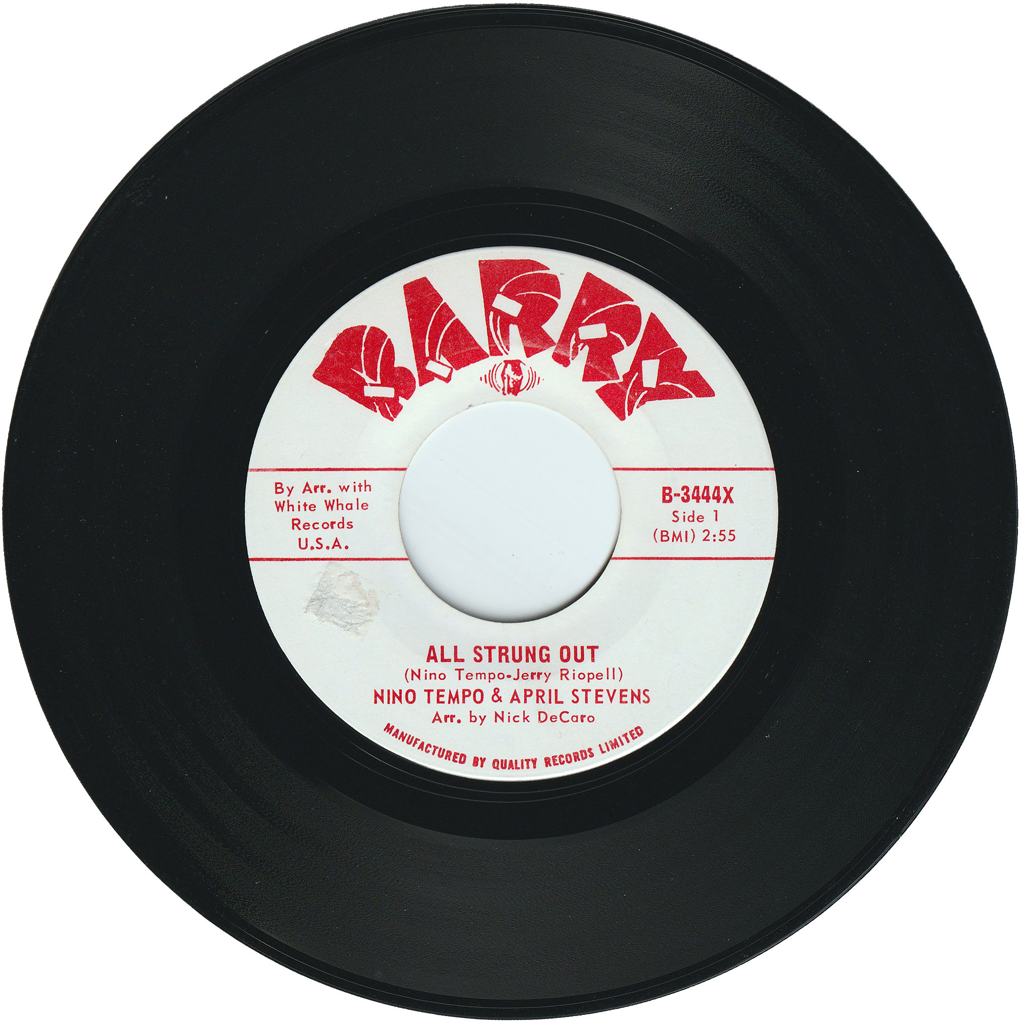 Nino Tempo & April Stevens - All Strung Out / I Can't Go On Living Bab ...