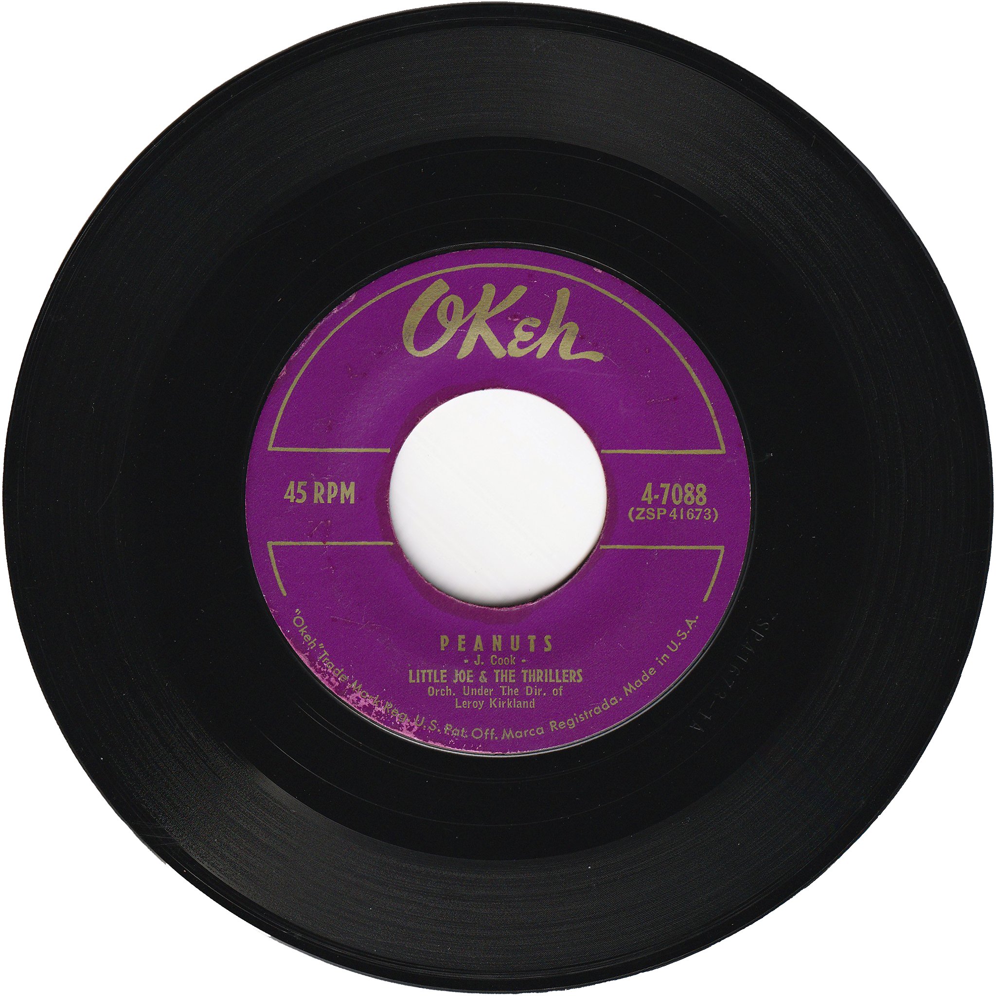 Little Joe & The Thrillers - Peanuts / Lilly Lou – NIGHT BEAT RECORDS