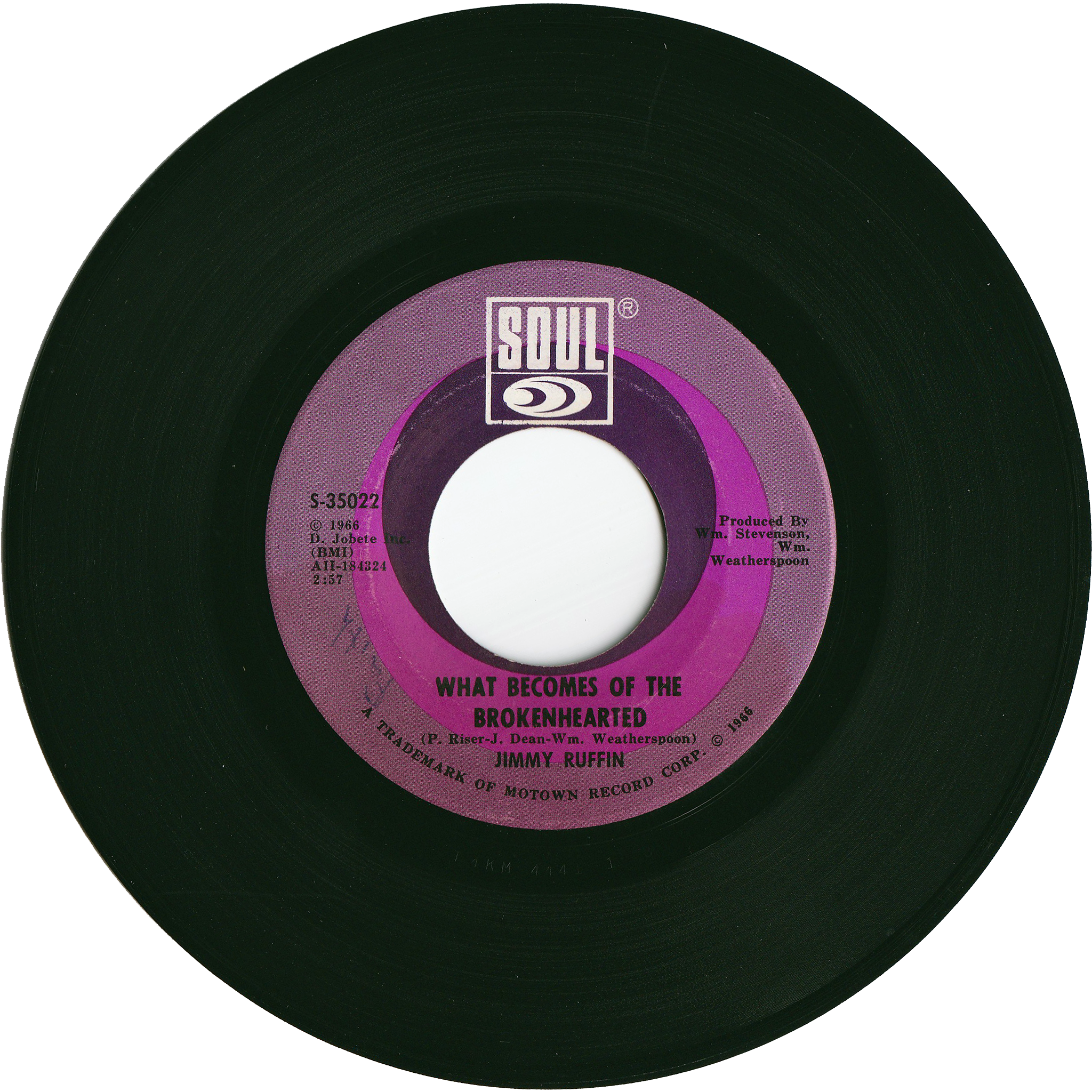 Jimmy Ruffin - What Becomes Of The Brokenhearted / Baby I've Got It ...