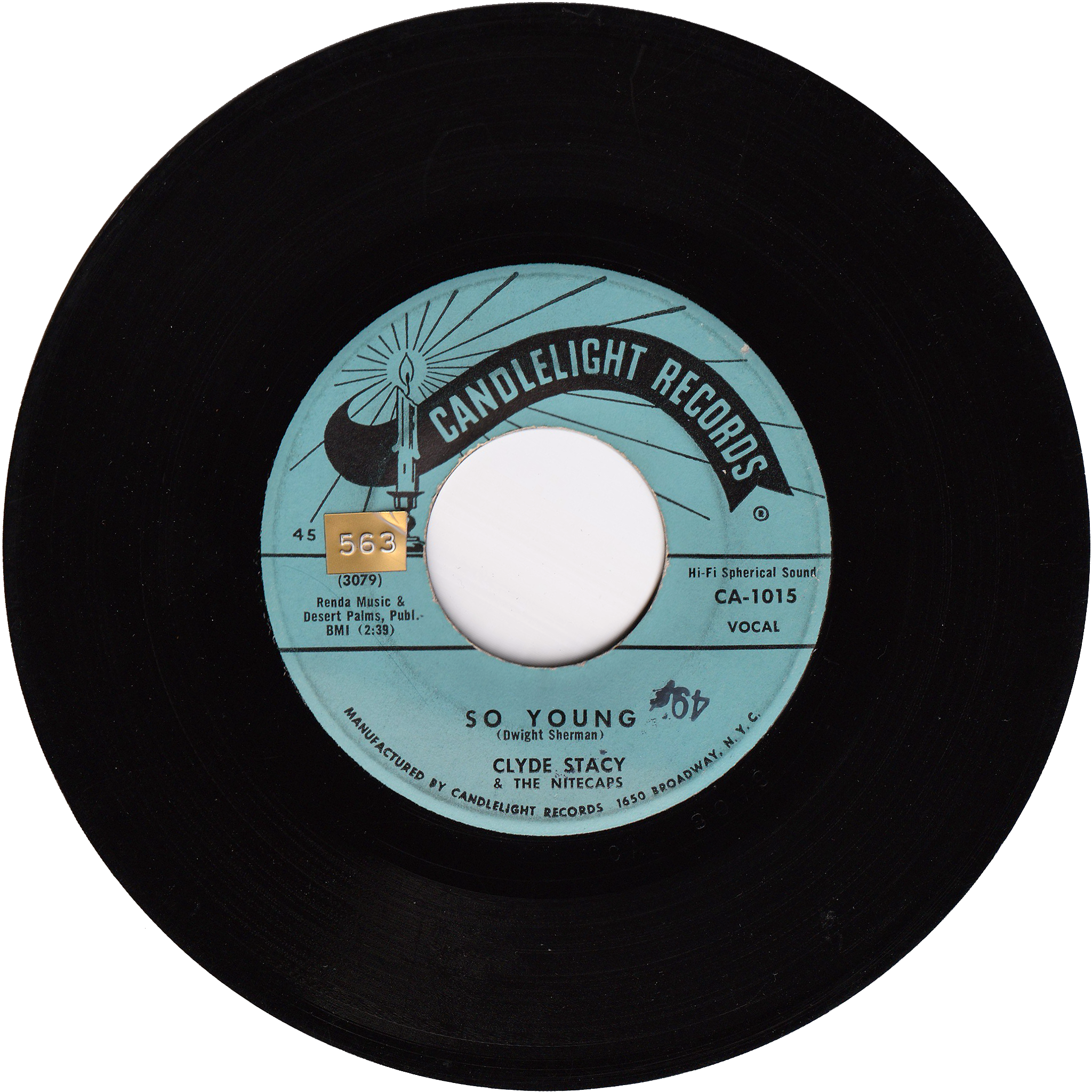 Clyde Stacy & The Nitecaps - So Young / Hoy Hoy – NIGHT BEAT RECORDS