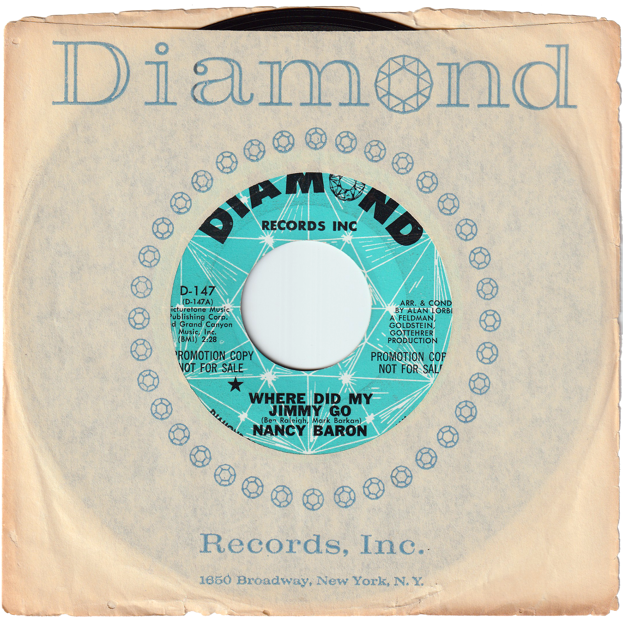Nancy Baron - Where Did My Jimmy Go / Tra La La I Love You [Promo ...