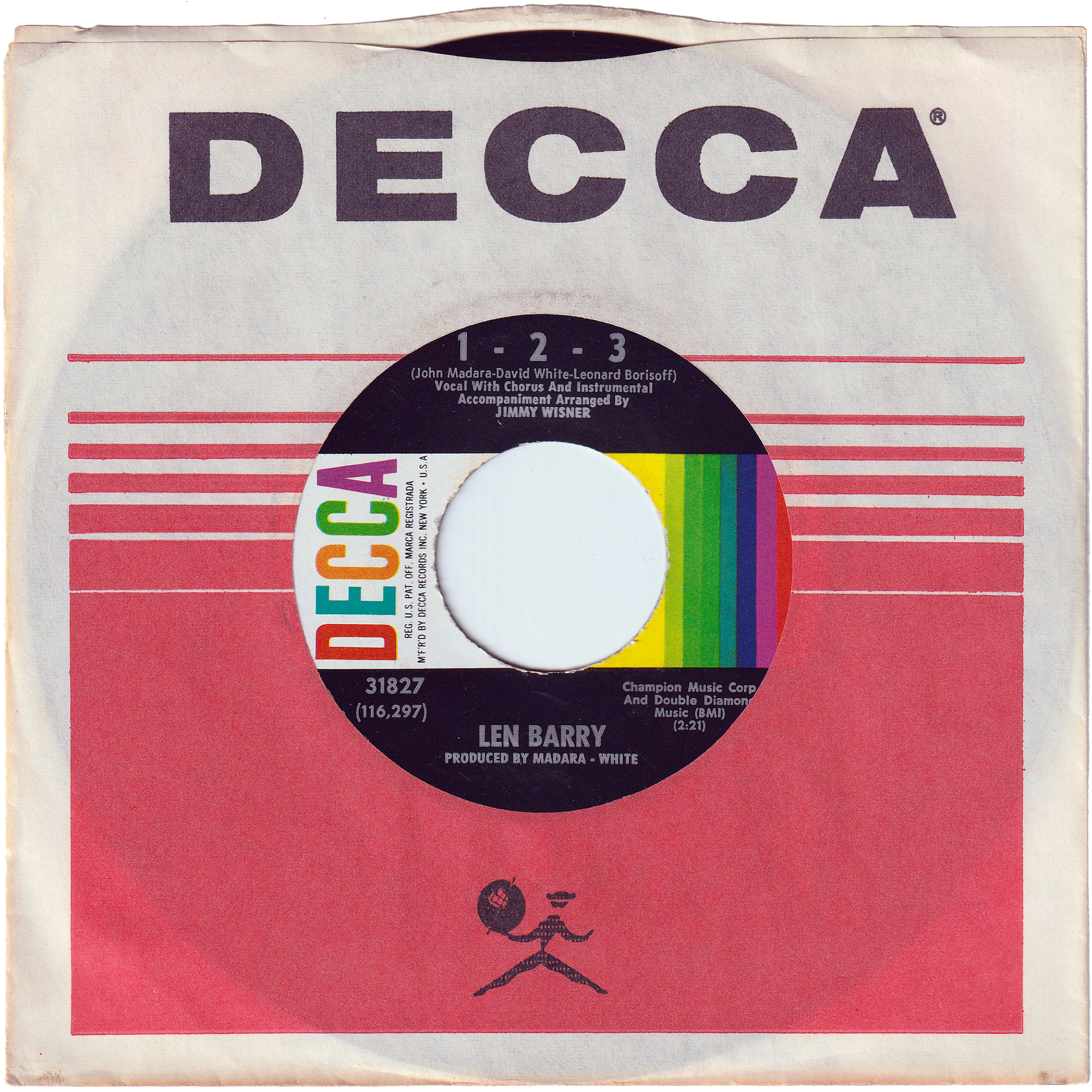 Len Barry - 1-2-3 / Bullseye – NIGHT BEAT RECORDS