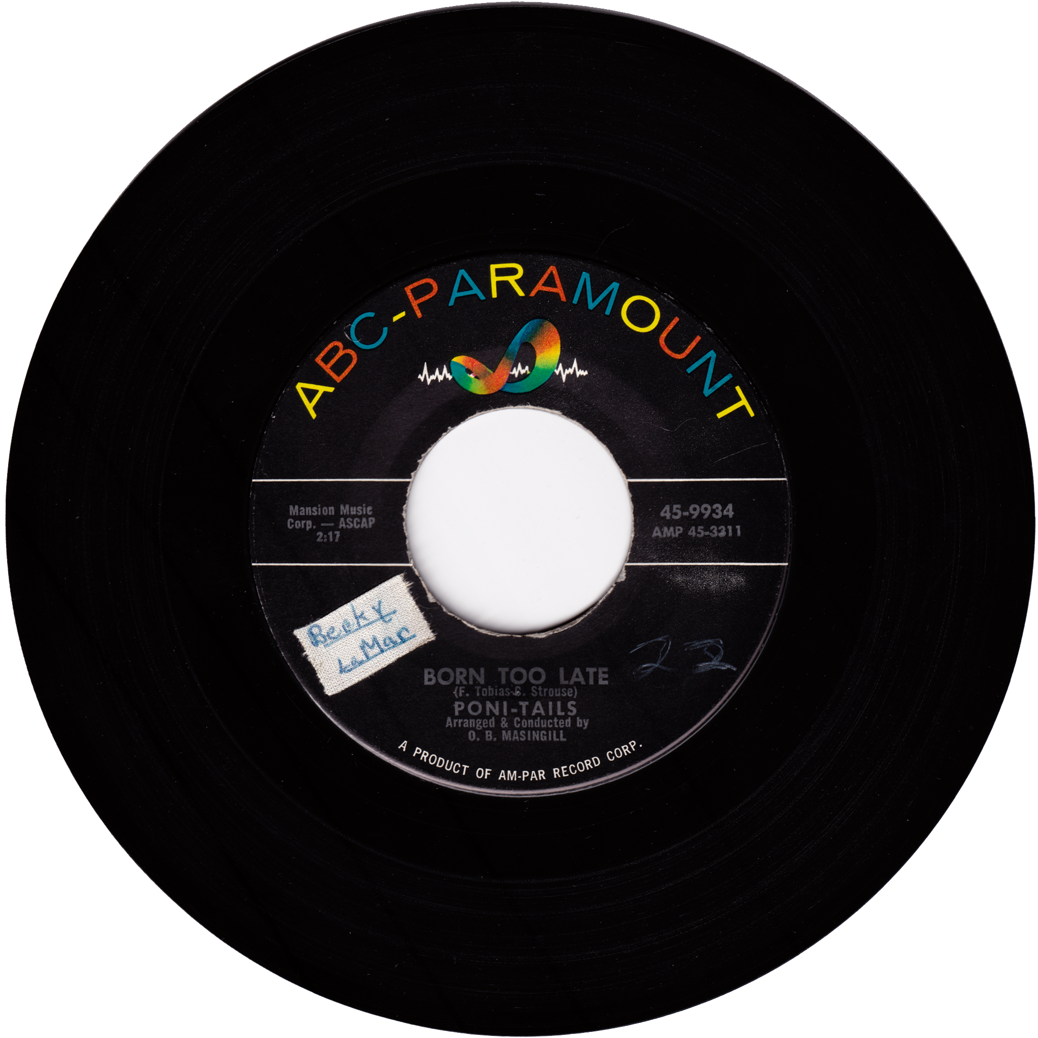 The Poni-Tails - Born Too Late / Come On Joey Dance With Me – NIGHT ...