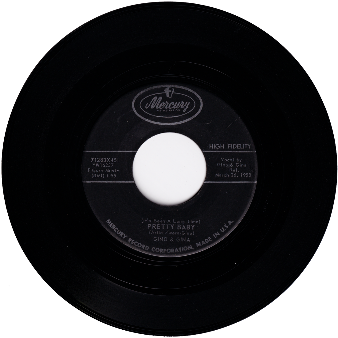 Gino & Gina - (It's Been A Long Time) Pretty Baby / Love's A Carousel ...