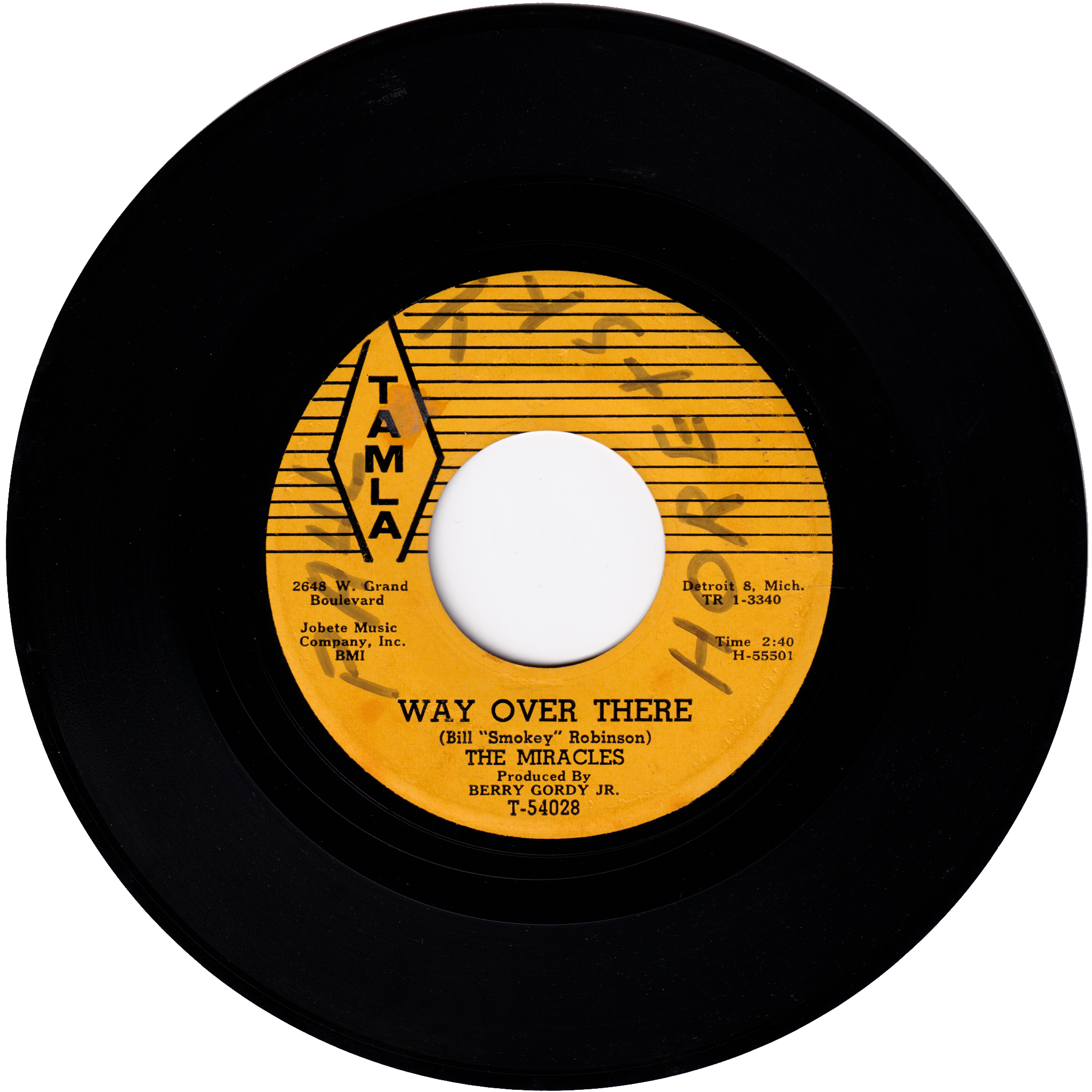 The Miracles - Way Over There / Depend On Me [Stripes label] – NIGHT ...