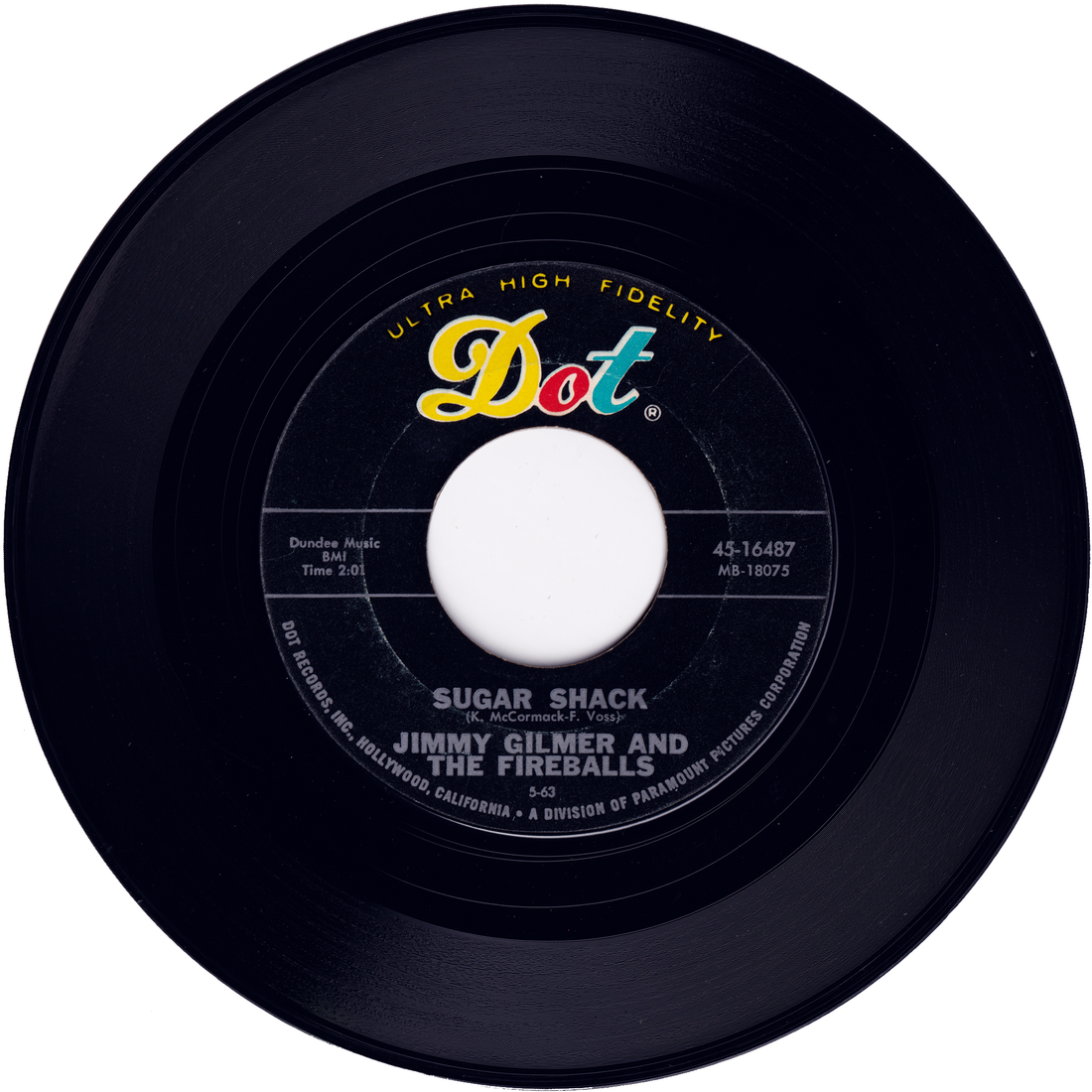 Jimmy Gilmer & The Fireballs - Sugar Shack / My Heart Is Free – NIGHT ...