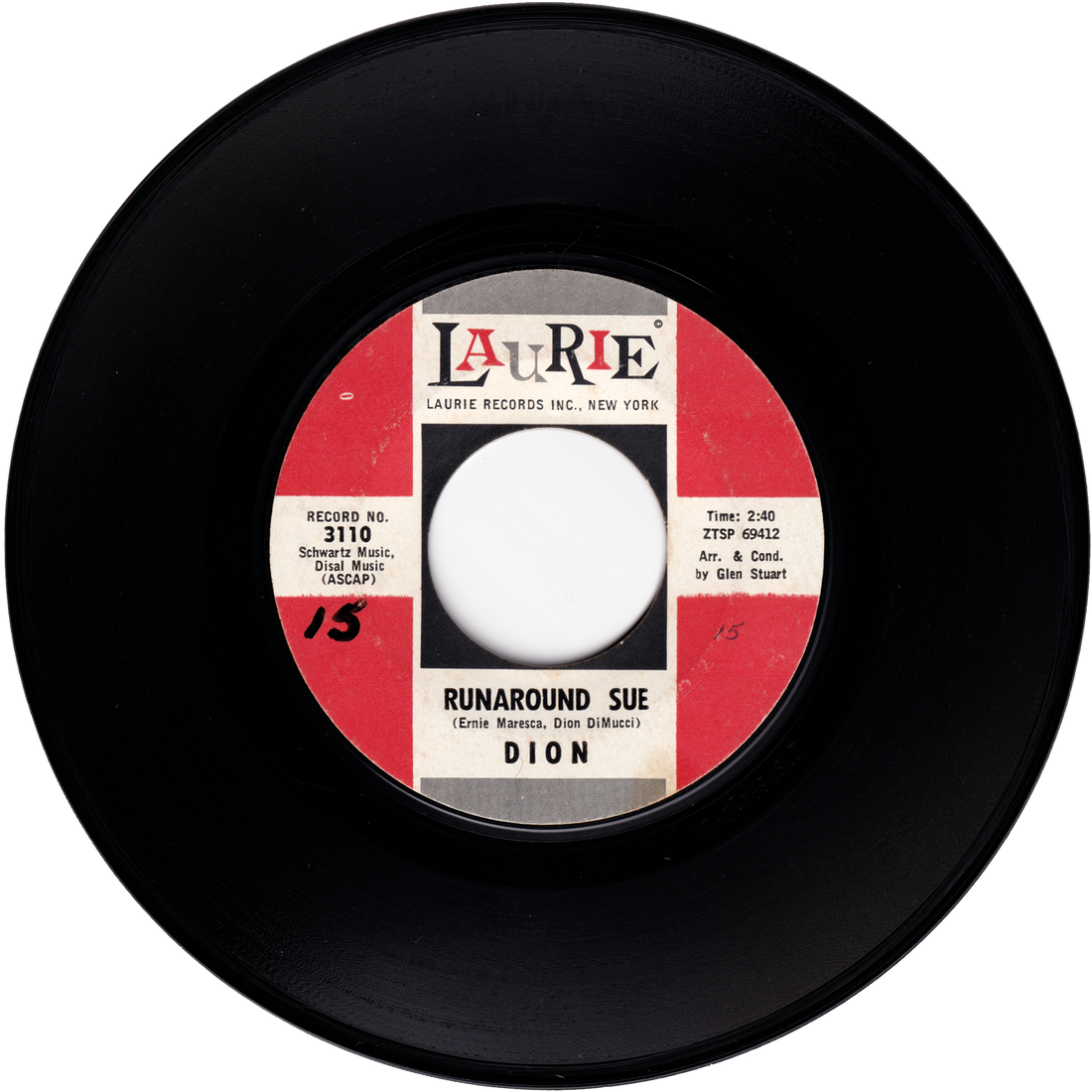 Dion - Runaround Sue / Runaway Girl – NIGHT BEAT RECORDS