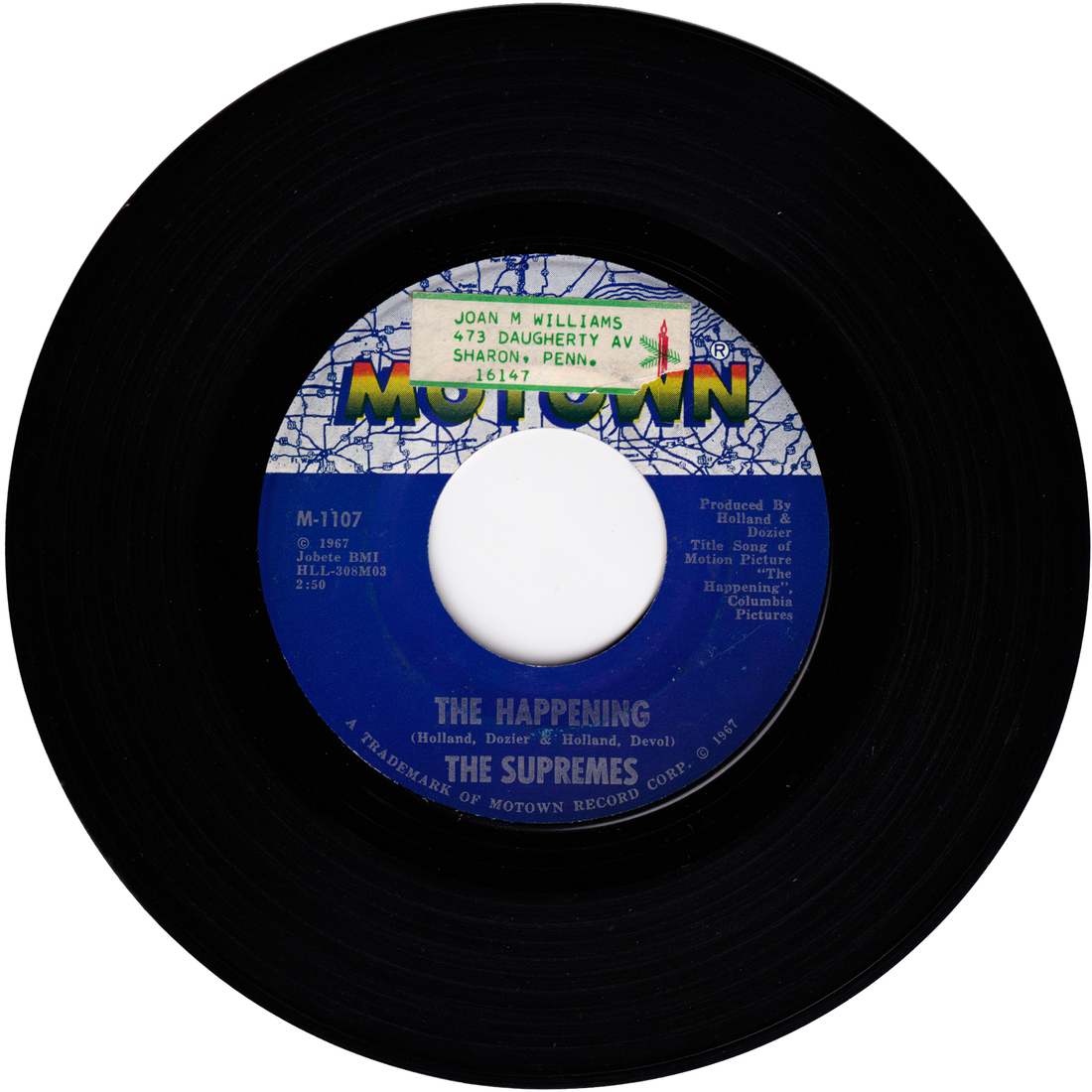 The Supremes - The Happening / All I Know About You – NIGHT BEAT RECORDS