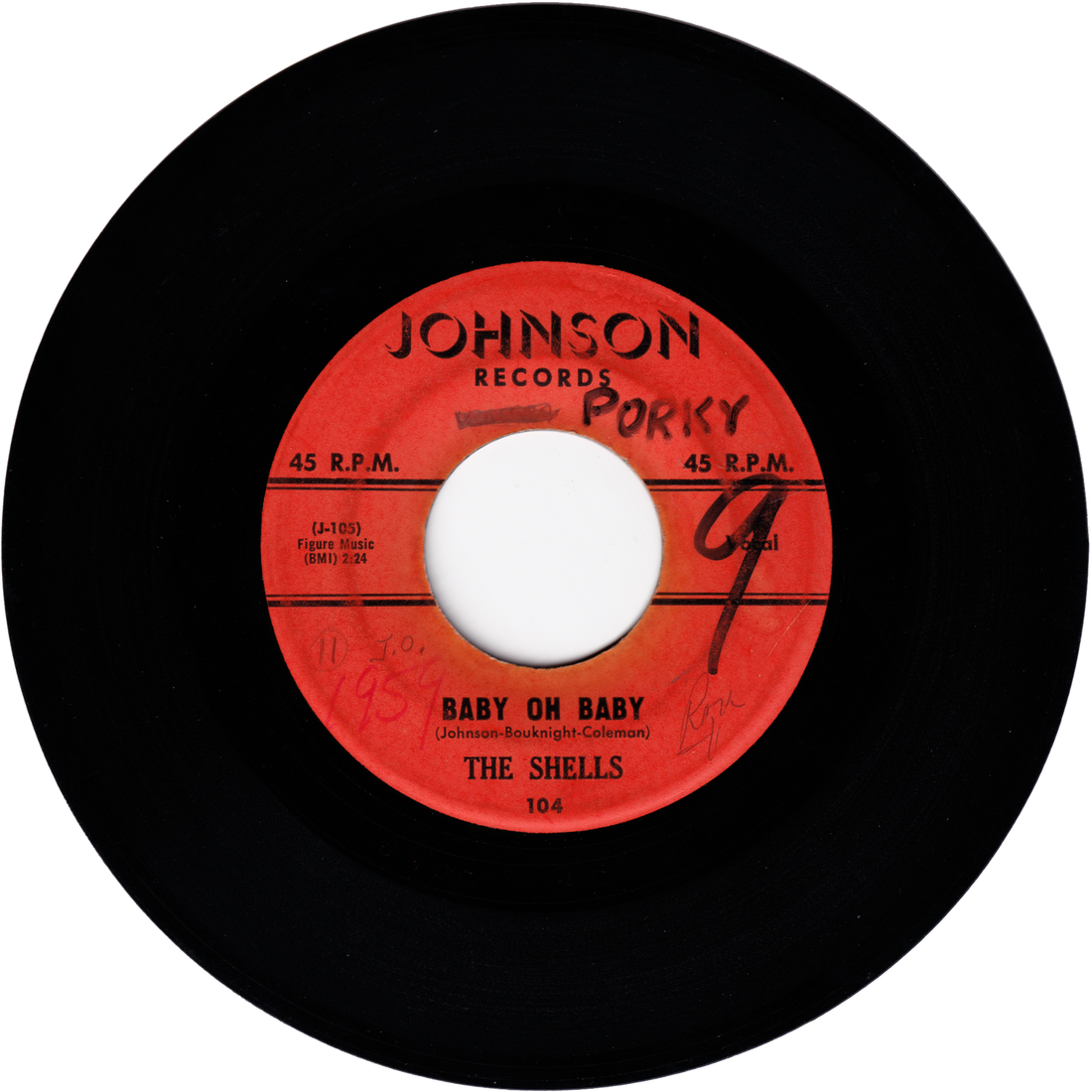 The Shells - Baby Oh Baby / What's In An Angel's Eyes – NIGHT BEAT RECORDS