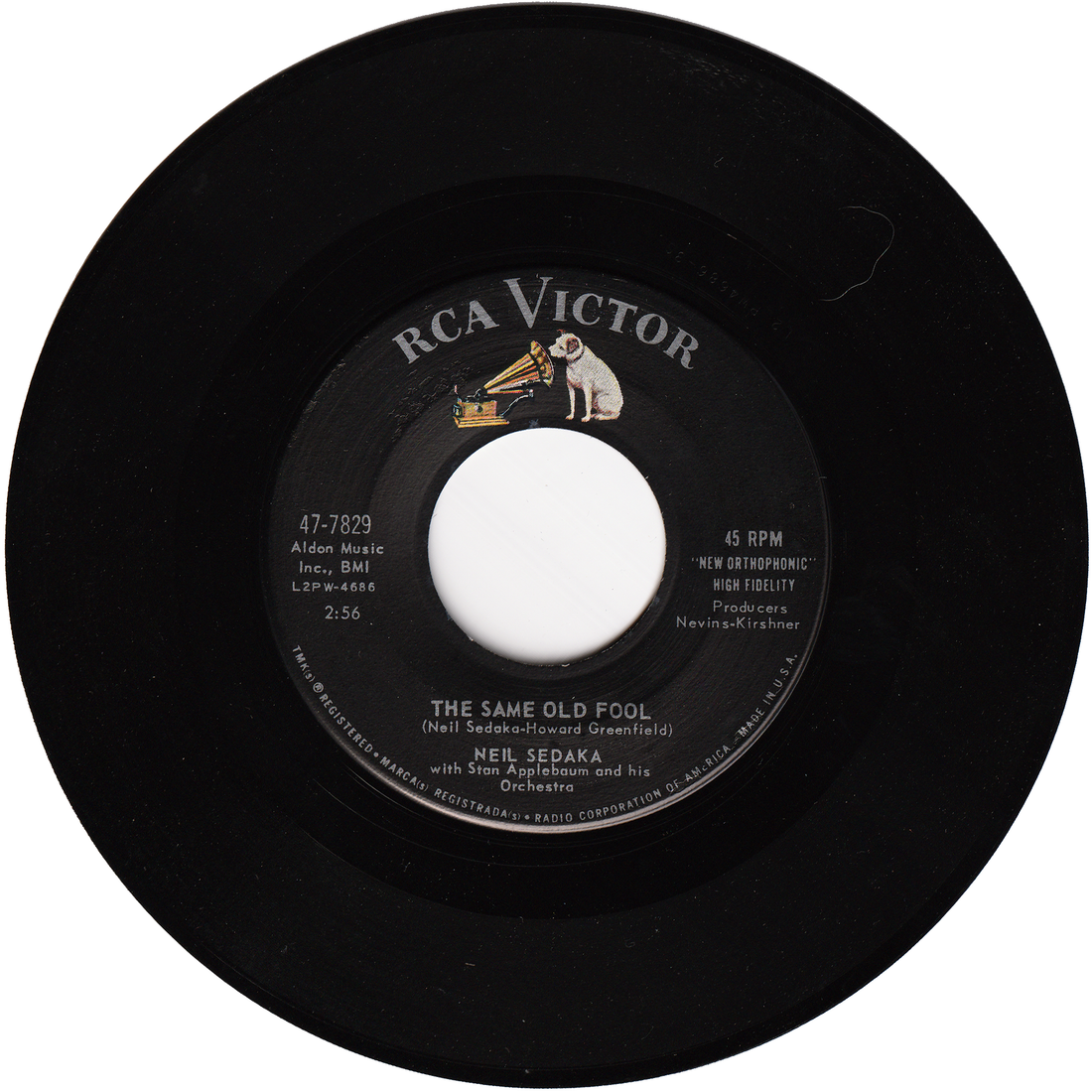 Neil Sedaka - Calendar Girl / The Same Old Fool (w/PS) – NIGHT BEAT RECORDS