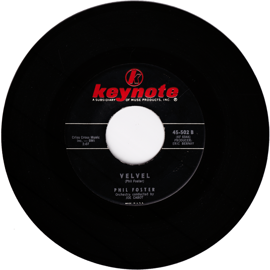 Phil Foster - Shuckle Twist / Velvel – NIGHT BEAT RECORDS