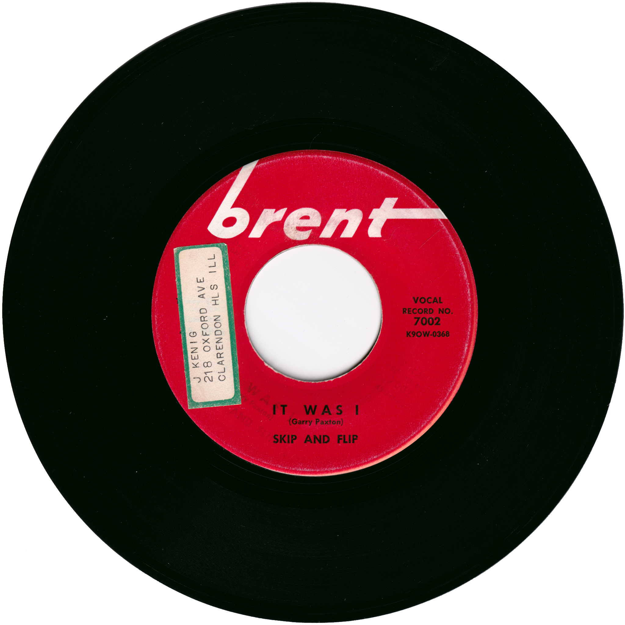 Skip & Flip - It Was I / Lunch Hour – NIGHT BEAT RECORDS