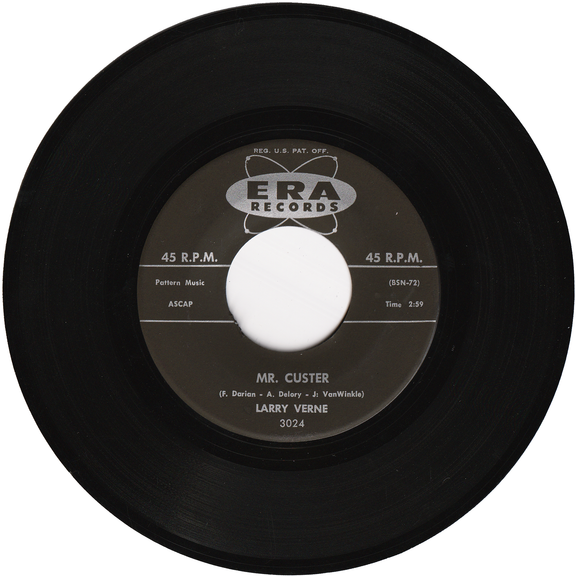 Larry Verne - Mr. Custer / Okeefenokee Two Step – NIGHT BEAT RECORDS