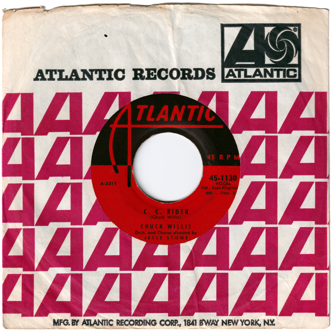 Chuck Willis - C. C. Rider / Ease The Pain – NIGHT BEAT RECORDS