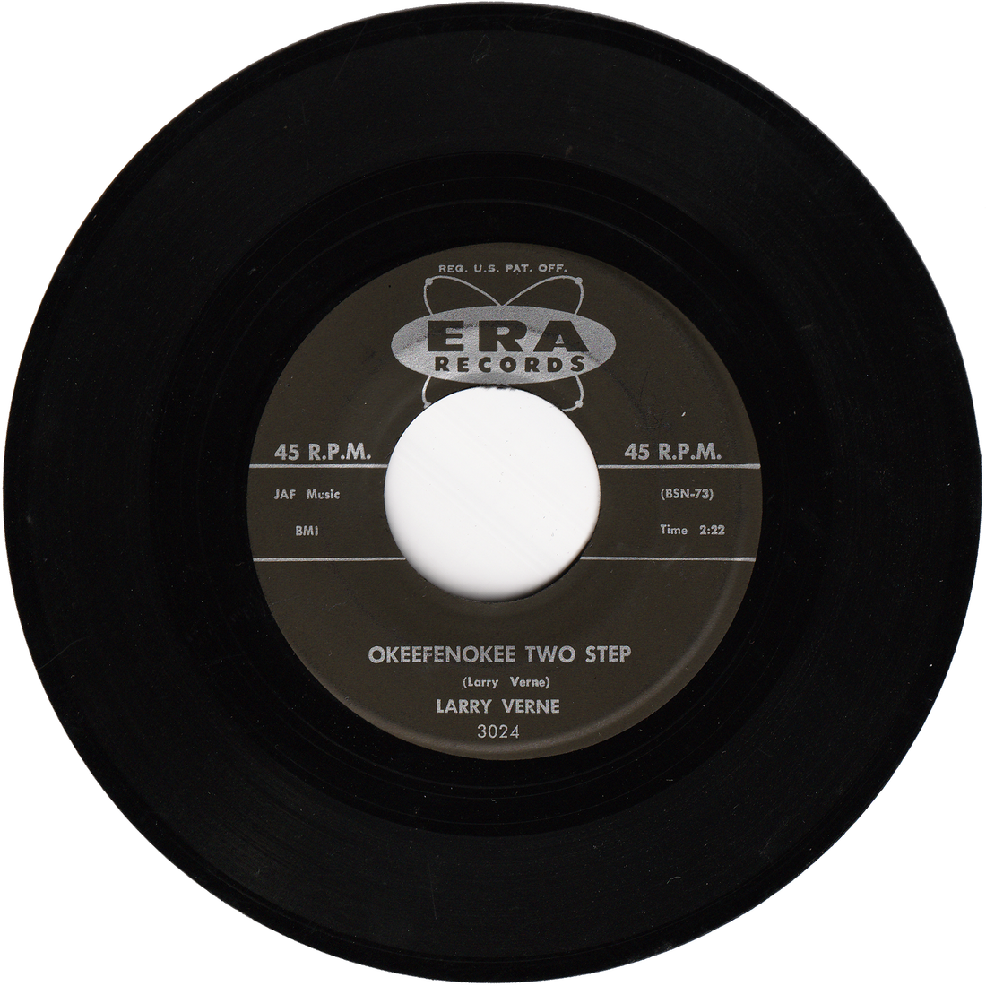 Larry Verne - Mr. Custer / Okeefenokee Two Step – NIGHT BEAT RECORDS